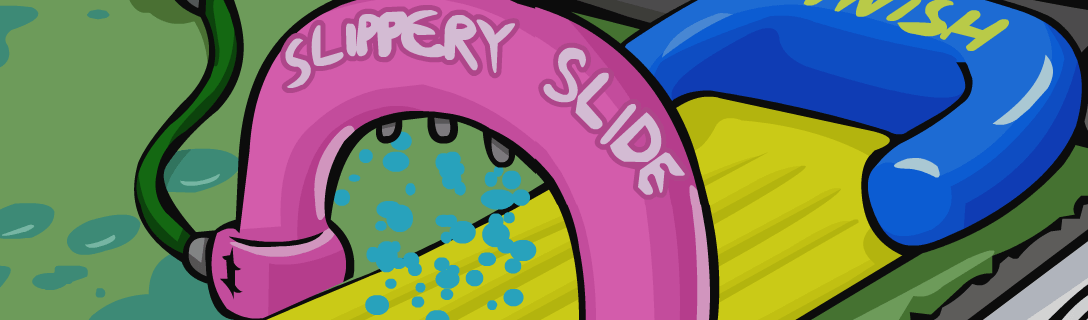 water slippery slider – Club Penguin Mountains